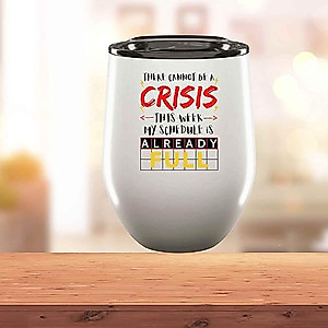 Humorous Gift For Boss Secretary Manager - Funny Gift For Boss Staff Secretary Manager - Large 12oz Wine Tumbler Cup