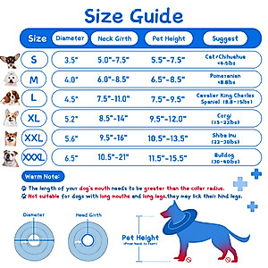 GoGoPaw Soft Dog Cones for Small Medium Dogs and Cats, Adjustable Dog Donut Collar Water Proof Dog Cone Alternative After Surgery, Pet Recovery Collar for Large Dogs to Stop Licking(Grey,3XL-5)