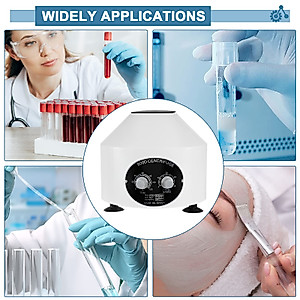 POWLAB Electric Centrifuge Machine Desktop Laboratory Benchtop Centrifuges Lab Medical Practice with Timer and Speed Control - Low Speed,4000 RPM, Capacity 20 ML x 6-110v