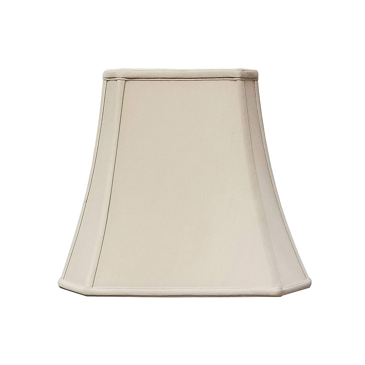 Royal Designs Rectangle Cut Corner Lamp Shade - Beige - (7 x 10) x (12.25 x 18) x 13.25