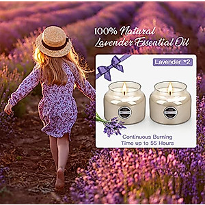 3 Pack Scented Candles Gifts for Women, Amber Retro Aromatherapy Candles for Home Scented, Christmas Gifts Set Soy Wax Lavender Candle for Birthday Valentine Holiday