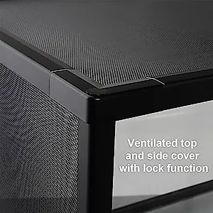 AIICIOO Reptile Glass Tank - 24 x 18 x 18 Inches Knock Down Full View Natural Terrarium for Chameleon Gecko Corn Snake Iguana & Lizard Aquarium