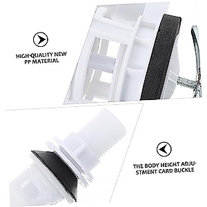 Zerodeko 3 Sets Toilet Inlet and Outlet Valve Old Fashioned Kit Plastic Repair Kit Toilet Tank Push Toilet Flush Button Toilet All in One Repair Set Toilet Inlet-valve Toilet Tank Buttons