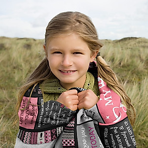 Ruvinzo Granddaughter Gifts from Grandma, Granddaughter Gifts, Birthday Gifts Blanket 60” x 50” for Granddaughter, Sweet Granddaughter Gifts from Grandparents, Granddaughter Blanket Gifts Idea