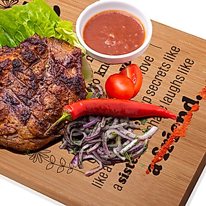 MY-ALVVAYS Aunt Gifts, Aunt Gifts from Niece, Gifts for Auntie, Best Aunt Ever Gifts, Aunt Birthday Gifts, Your Love and Kindness are Always in My Heart, Bamboo Cutting Board Gift, 7"x 11", MCB009