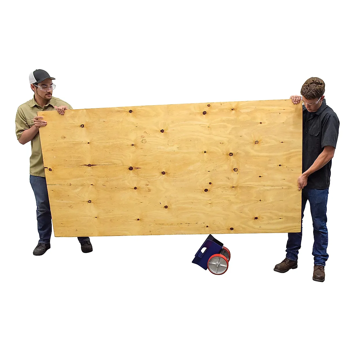 Vestil PLDL-HD-4 Steel Plate and Slab Dolly with Rubber-on-Steel Wheels, 1200 lbs Load Capacity, 13-1/4" Height, 12" Length x 12-1/4" Width