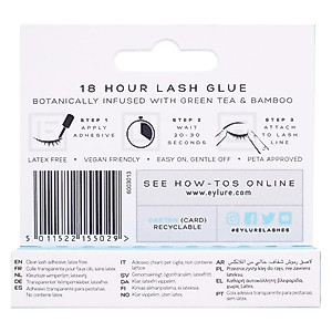 Eylure 6003013 18 Hour Lash Glue,Latex Free, CLEAR, 4.5 ml (Pack of 1)