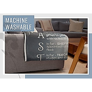 InnoBeta Pastor Appreciation Gifts for Men, Throw Blanket, Presents for Christmas, Pastor Appreciation Day, Birthday, Father's Day - 50" x 65" - Cross