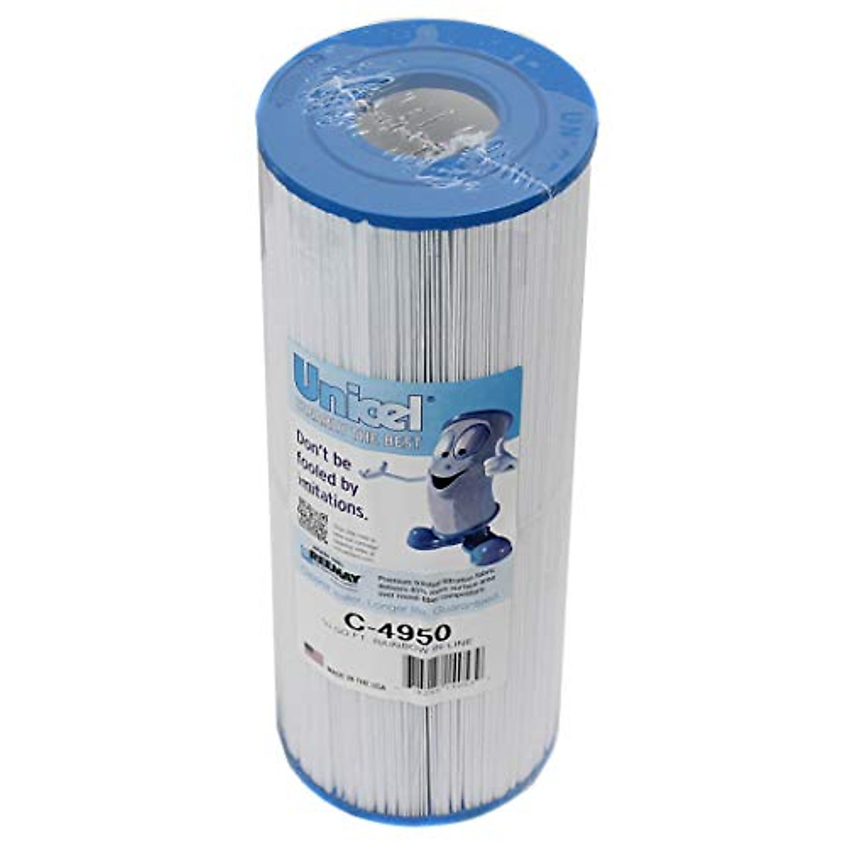 Unicel C-4950 Heavy Duty Hot and Tub Spa 50 Square Foot Media Replacement Filter Cartridge for C-4326 and C-4625, 212 Pleat Count