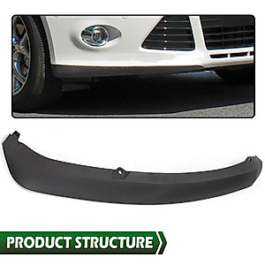 PIT66 Taillights Spoiler Lip Air Splitter, Compatible with 12-14 Focus Sedan/Hatchback 2Pcs Front Bumper Lip Spoiler Air Chin Splitter Lower Valance Panel
