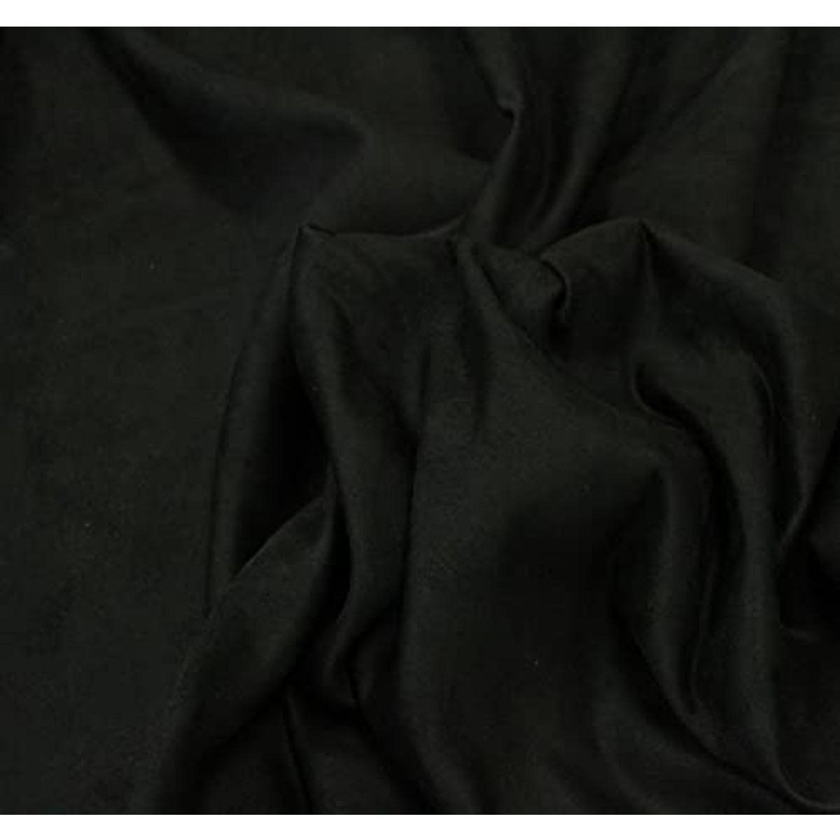 Mybecca Microsuede Black Suede Fabric Upholstery Drapery Furniture Cover & General Use Fabric 58/60" Width Fabric Sold Per Yard (Cut Separately by 1 Yard via Prime)