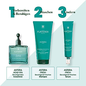 Rene Furterer ASTERA FRESH Soothing Freshness Serum - Cool & Soothe Sensitive Scalps - Mint & Eucalyptus - Paraben & Silicone-Free - 2.5 fl. oz.