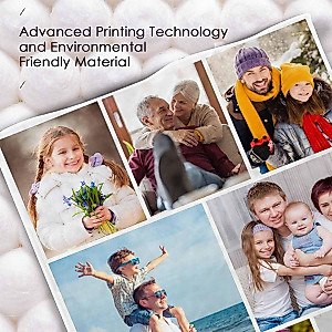 InterestPrint Custom Photo Blanket, Personalized 8 Photo White Bed Blanket for Men Women, Birthday Christmas Halloween