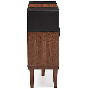 Baxton Studio FP-6794-Oak/Espresso Cabinet, One Size, Espresso