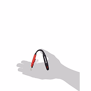 Morris Products Circuit Tester 80-500 Volts AC/DC Economy Twin Lead Tester for Testing Switches, Outlets, Electrical Devices Blister Packed cULus Listed 1-Pack 59010 Black