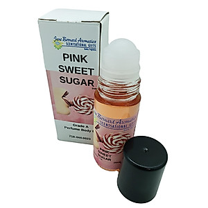 Jane Bernard Perfume Body oil for Women | PINK SWEET SUGAR | 30ml (1 oz glass roll on) | Skin Safe | Pure | Handcrafted and Sweetly Alluring.