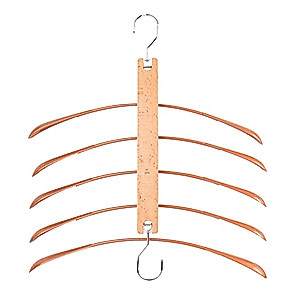 Funcall Clothe Hangers, Pants Hangers,5 in 1 Non Slip Magic Hangers for Closet Organizer, Wooden Pant Hangers - Pants Rack Leggings Hanger Space Saving Closet Hangers