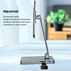 Asixxsix 10 in 1 USB C Hub, Portable Stand Hub with 100W PD Charging, 2 USB A 10Gbps, USB 3.1 Ports, 4K HDMI, 3.5mm Jack and 1000Mbps RJ45 Plug and Play USB C Docking Station for Tablet