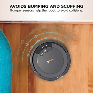 Shark ION Robot Vacuum AV753, Wi Fi Connected, 120min Runtime, Works with Alexa, Multi Surface Cleaning , Grey