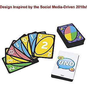 Mattel Games UNO Iconic Series 2010s Era Matching Card Game Featuring Decade-Themed Design, 112 Cards for Collectors, Teen & Adult Game Night, Ages 7 Years & Older
