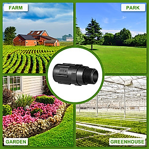 ibasenice Drip Irrigation Pressure Regulato- 3/4 inch Pressure Regulator Outdoor Drip Irrigation Water Distributing Regulator 25 PSI Replacement Reusable Pressure Regulato for Garden/Outdoor