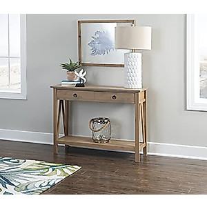 Linon Titian Driftwood Console Table, 42"W x 13.98"D X 30.7"H
