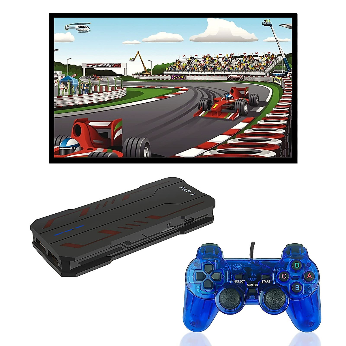 HAIHUANG Handheld Video Game Console PAP1 Retro Game Controller Support 4K HDMI 1280720 P Output Game Speed FPS 1: 1 60HZ 128MB 32GB-TF Card with 4000 Classic Games TF Expansion Maximum to 256GB, LE