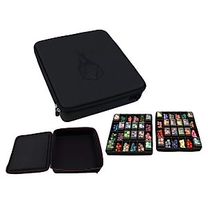 Forged Dice Co. Double Dice Tray Dice Case - Holds 40 Plastic Dice Storage Cubes or 14 Dice Per Section up to 560 Total Dice - Dice Tray and Display Case Compatible with Chessex Cubes and DnD Dice
