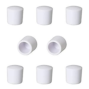 Door Stop Bumper Tips DGBRSM 8pcs White 0.4 Inch Door Rubber Stop Bumper Replacement Stopper Tips Caps Protect Doors & Wall Household Door Stopper Tips Caps