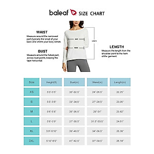BALEAF Womens Long Sleeve Workout Tops Active Running Shirts Loose Fit Quick Dry Athletic Yoga Tee Shirts Lightweight Casual Fall White XL