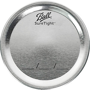 Ball Regular Mouth Lids with Bands per Pack (2-Pack), 12 Count (Pack of 2), Silver and clear