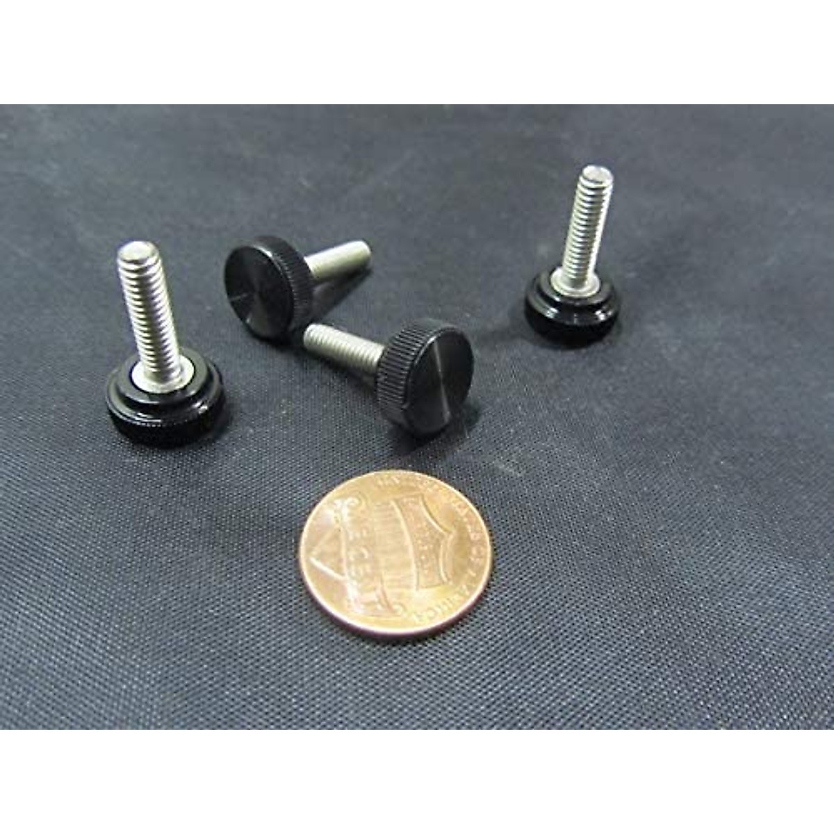 Stainless Plastic Head Knurled Thumb Screws FT 8-32 x .625" Length 25 Pcs