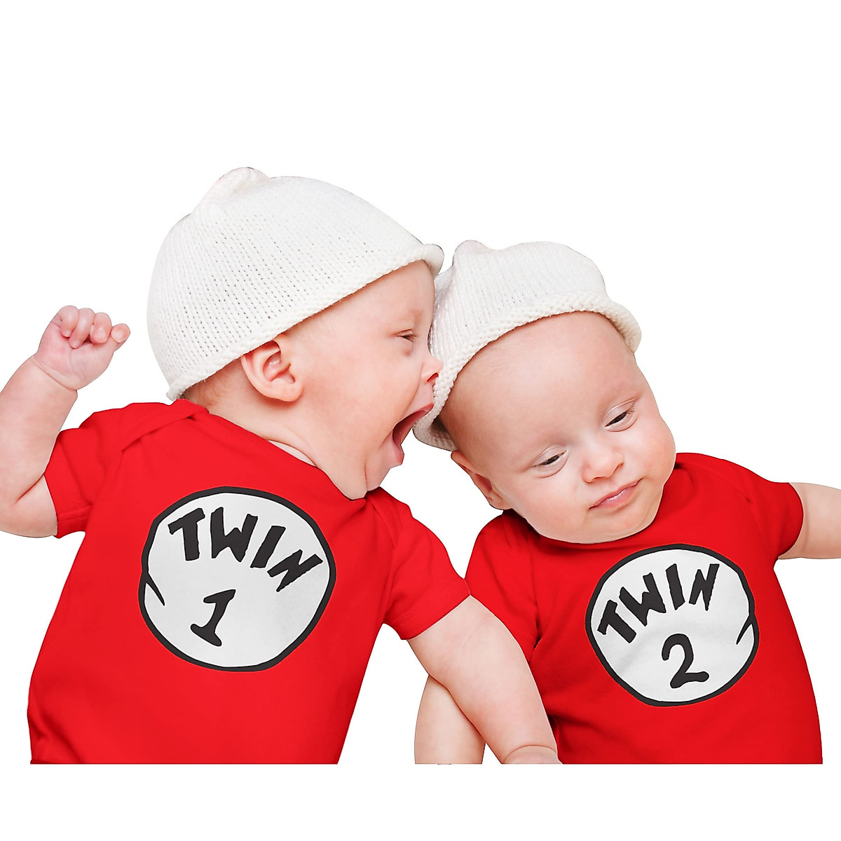 Nursery Decals and More Gender Neutral Baby Bodysuits, Includes 2 Bodysuits, 0-3 Month Twin 1 Twin 2