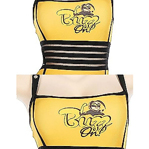 Miraculous Women's Vesperia Beach Shoulder Straps One Piece Swimsuit Bathing Suit (as1, Alpha, x_l, Regular, Regular, Yellow)
