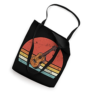 Hawaiian Ukulele Uke Retro Vintage Ukulele Sunset Tote Bag