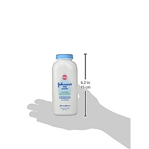 Johnson's Baby Powder for Delicate Skin, Hypoallergenic and Free of Parabens, Phthalates, and Dyes for Baby Skin Care, 1.5 oz