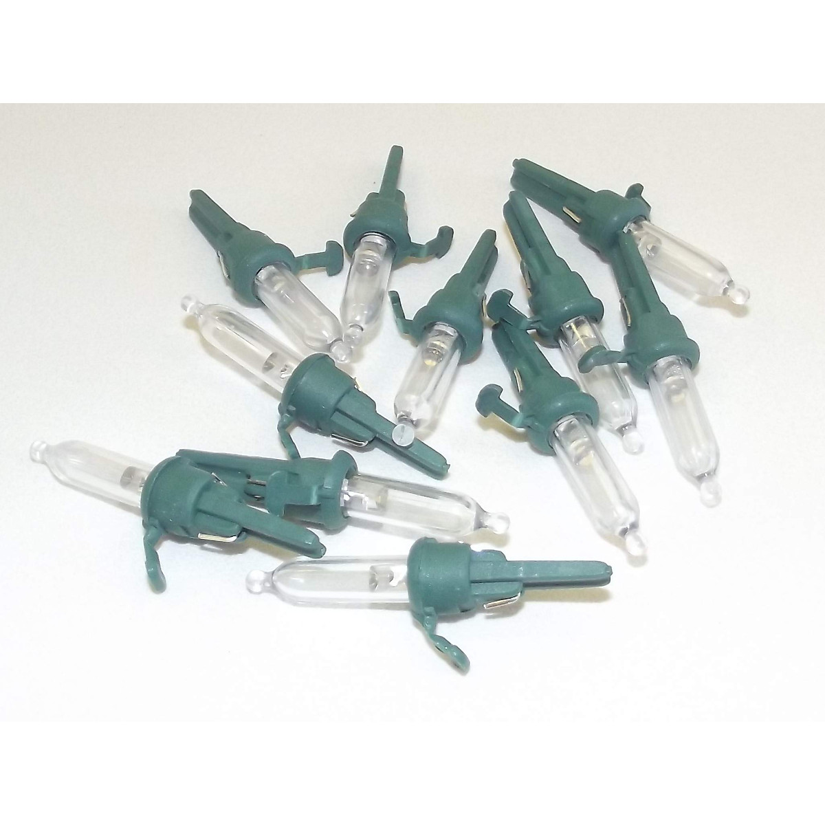 JL Missouri Parts 10 LED Clear 3.4 Volt .068 Watt Mini Bulb Christmas Light Bulbs Tree Light Replacement Indoor Outdoor