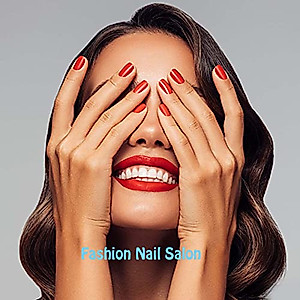 ANDGING Press on Nails Short Medium Coffin, French Tip for Women with Nude Pink White Design, Full Cover Glue on Nails, Reusable Nails Press on Stick on Nails for Christmas 24Pcs