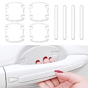 SHERY Car Door Handle Scratch Protector Car Door Film Stickers for Protective Car Car Door Handle Cup Protector Films 8 Pcs
