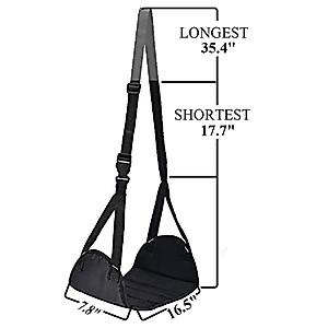 Airplane Footrest with Memory Foam Portable Travel Plane Leg Rest Foot Hammock Adjustable Height Travel Accessories Trian Home Office Relax Your Feet