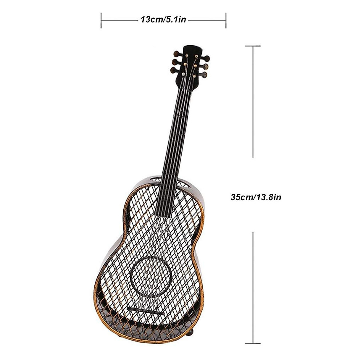 Guitar Shaped Box Cork Holder, Guitar Shaped Wine Cork Container Wine Bottle Stopper Organizer Home Decoration