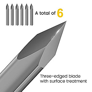 MakGrand Portable Split Wire Stripper Machine for Stripping Scrap Copper Wire From 6 AWG to 18 AWG, Wire Stripper Tool Equipped with Six Three-edged Carbide Blades, Wire Cable Recycling (Blue)