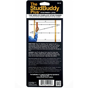 The StudBuddy Plus Magnetic Stud Finder and Level