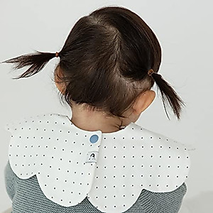 Konny Baby Bibs 5-Pack, 360 ​​° Rotate, Soft and Absorbent Bandana Drooling Newborn Essentials Burp Cloths for Boys Girls (Set6)