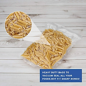 Inkbird 4 Rolls Vacuum Sealer Bags, 11" x 25' 2 Rolls & 8" x 25' 2 Rolls Vacuum Sealer Rolls for Food Saver, Sous Vide Bags Food Storage Freezer Sealer Bag for Cooking with BPA Free