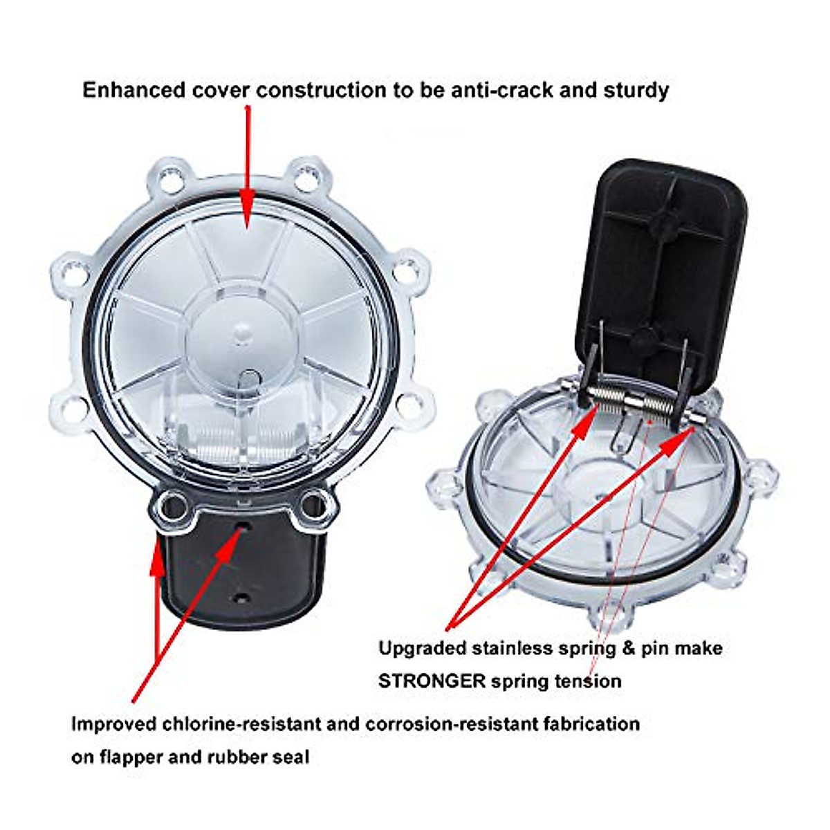 ATIE Upgraded Pool Check Valve Rebuild Kit Compatible with Pentair 263042Z Check Valve Rebuild Kit for 2" Check Valve 263042 ONLY (Not Compatible with Pentair FullFLOXF Check Valves 263060 & 263077)