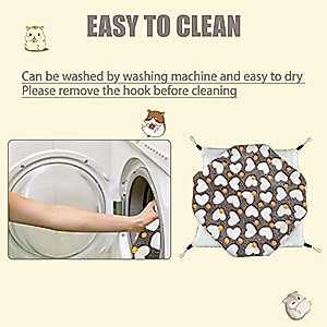 3 Pieces Small Pet Cage Hammock Set Hammock Hanging Tunnel Rat House for Small Animals Soft Double-Layer Sugar Glider Hammock Accessories Set for Parrot Ferret Squirrel Hamster Rat Playing Sleeping