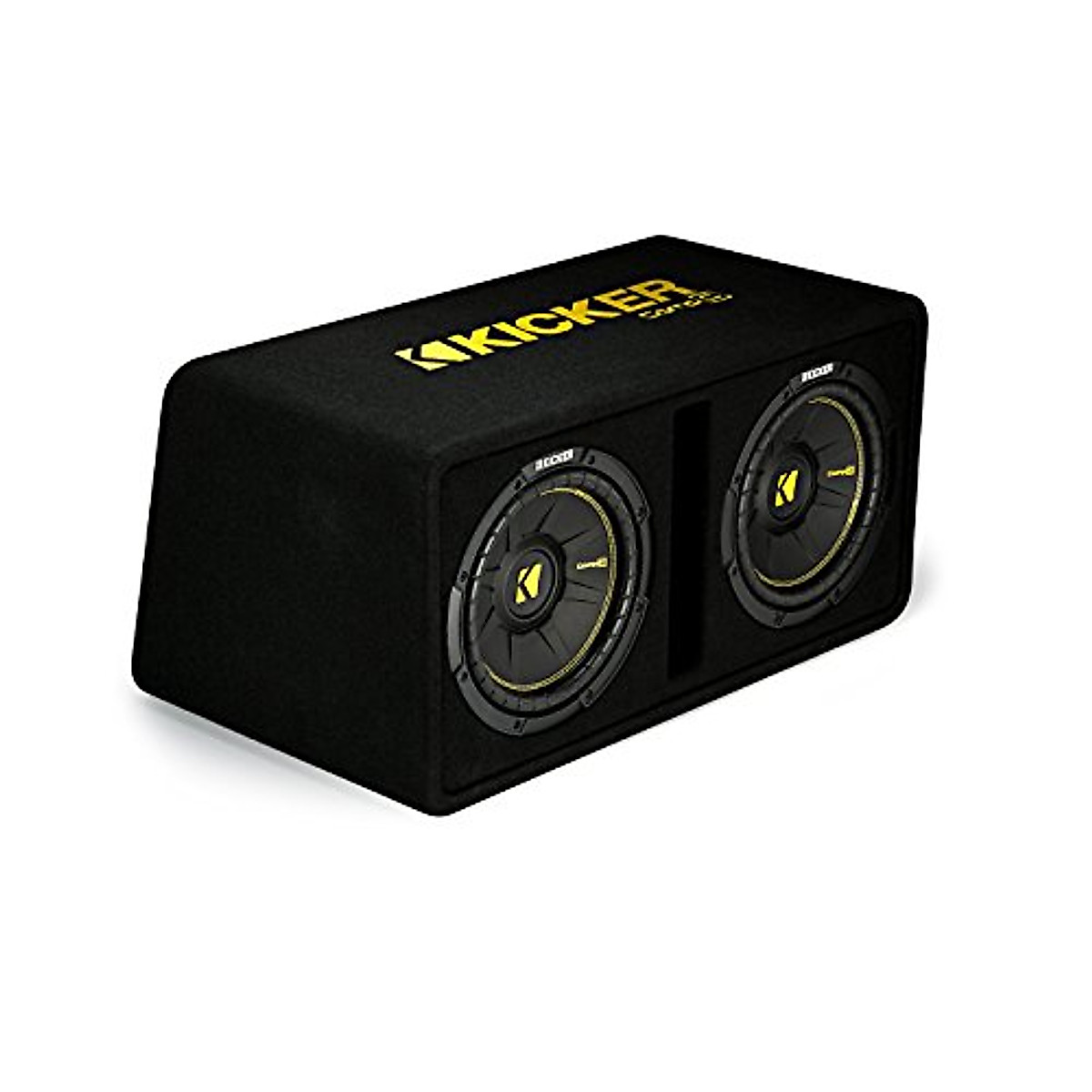 Kicker 44DCWC102 Dual CompC 10" Subwoofers in Vented Enclosure, 2-Ohm