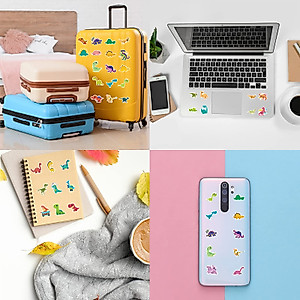 100PCS Cute Dinosaur Stickers for Kids, Waterproof Vinyl Water Bottle Stickers Phone Skateboard Hydro Flask Notebooks Laptop Sticker Packs