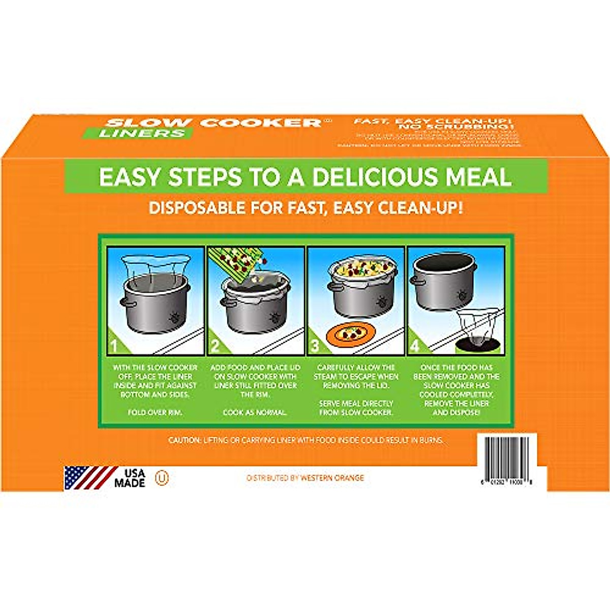 Heavy-duty Crockpot Liners BPA-free Made in the USA, 8 Liners 13"x21", Bags Fit 3-6.5 Quart Oval and Round Slow Cooker